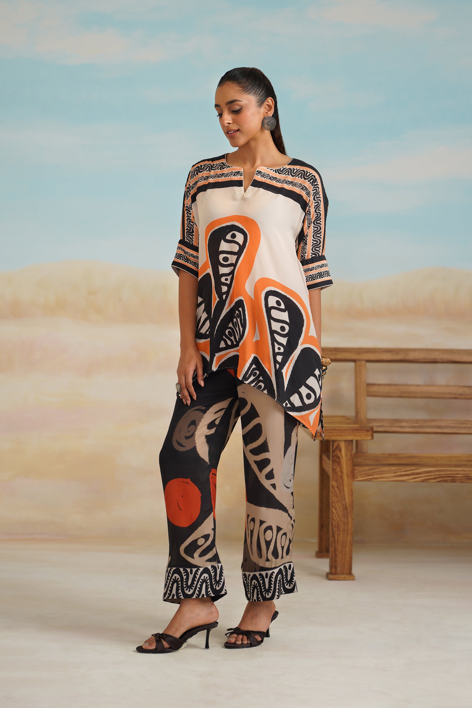 Breezy Printed Crepe Matching Set